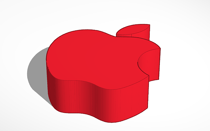 3D design Apple Logo - Tinkercad