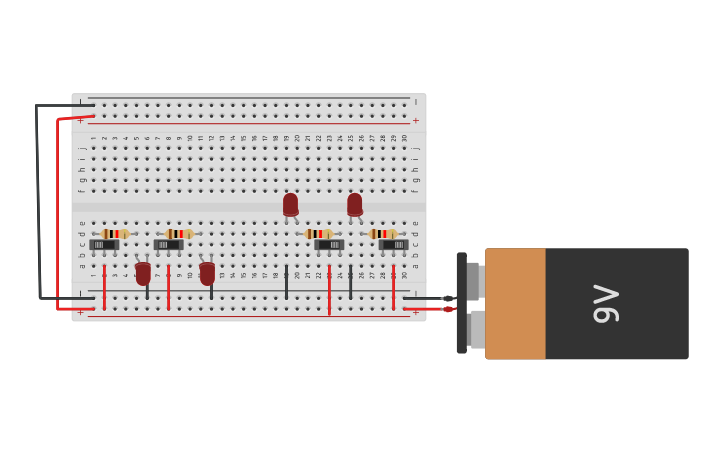 Circuit design Parallel Circuit | Tinkercad