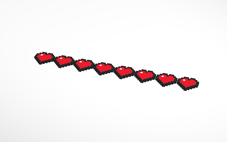 3D design Hearts [Minecraft] | Tinkercad