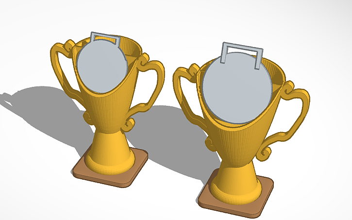 3D design Trophy Medal Stand - Tinkercad