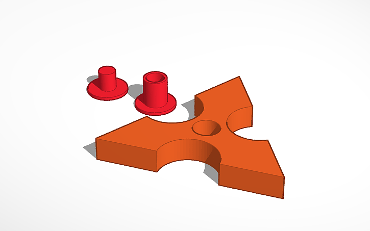 3D design Triangle Fidget Spinner - Tinkercad