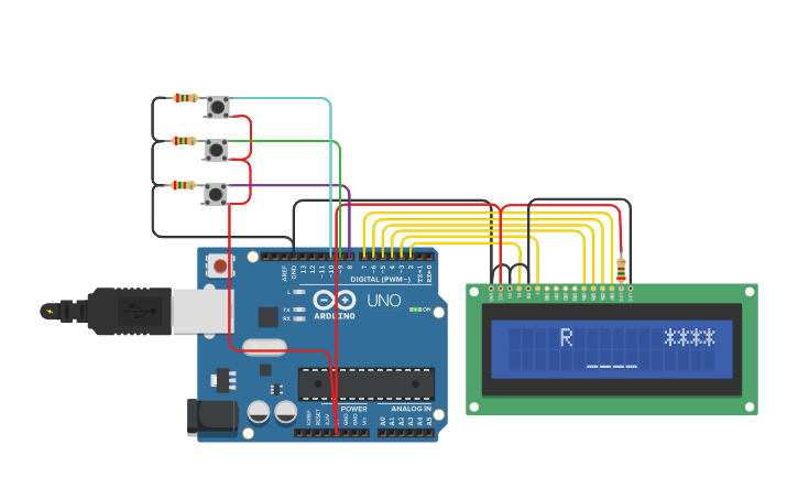 Circuit design TP2 SPD - Tinkercad