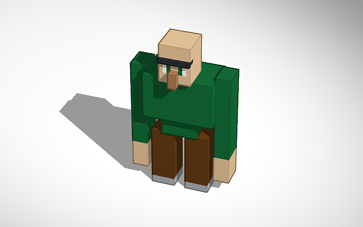 3D design Minecraft Villager Golem(New Villagers Coming Soon) - Tinkercad