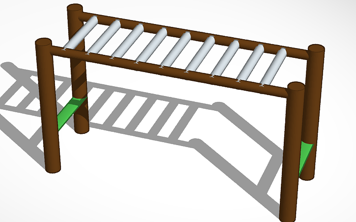 3D design eric's monkey bar - Tinkercad