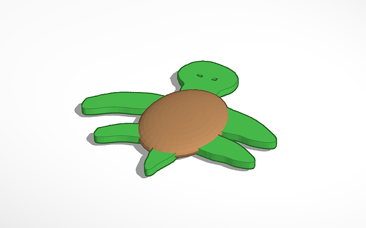 3D design turtle - Tinkercad