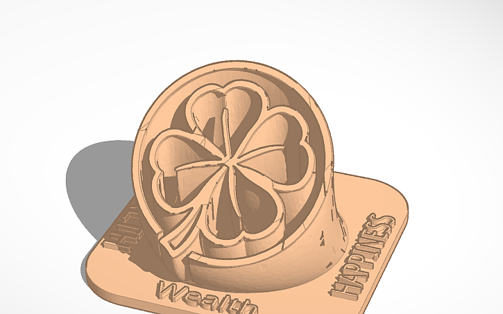 3D design St. Patrick's Day extrusion - Tinkercad