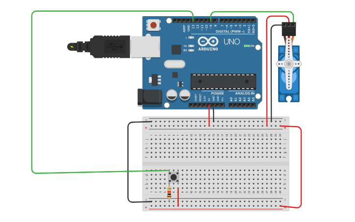 Circuit design Teh Tarik - Servo | Tinkercad