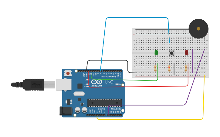Circuit design Timbre - Tinkercad
