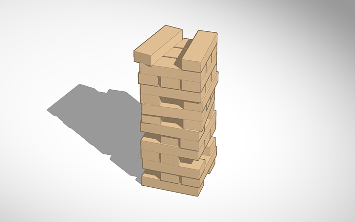 3D design Jenga Tower - Tinkercad