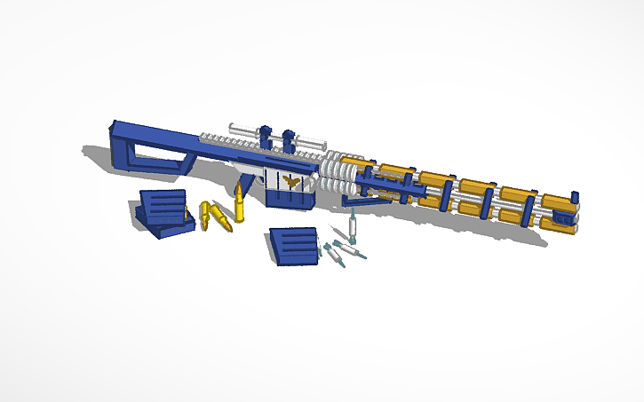 3D design Railgun M82A1 Barrett | Tinkercad