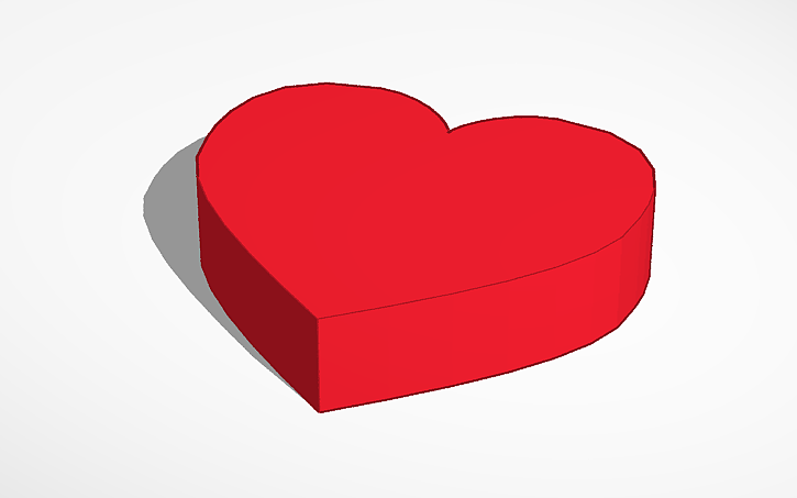 3D design HEART - Tinkercad