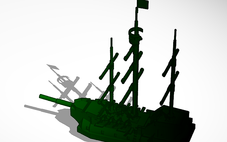3D design Gradient Sea of Thieves Galleon - Tinkercad