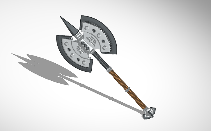 3D design Fantasy Battle Axe - Cleghorn's Wrath | Tinkercad