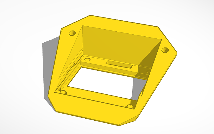 3D design OLED Display 1.3 " Housing - Tinkercad