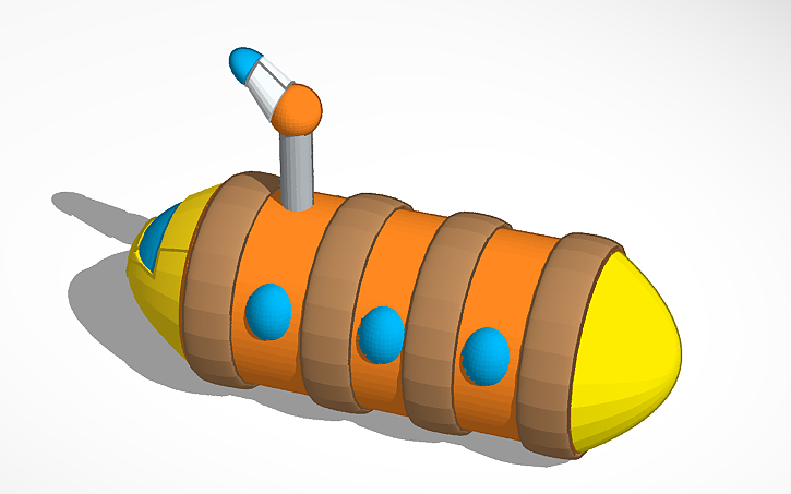 3D design Yellow Submarine | Tinkercad