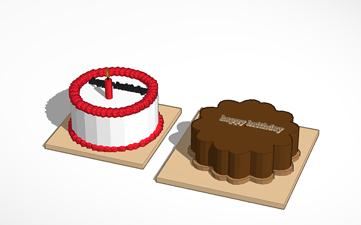 3D design cakes - Tinkercad