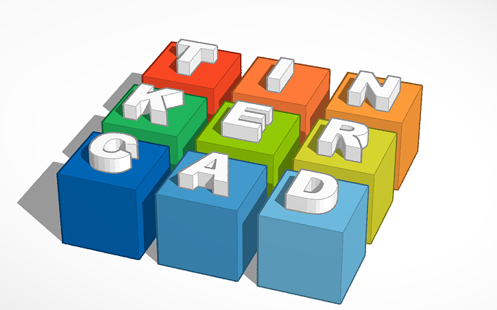 3D design Tinkercad logo | Tinkercad