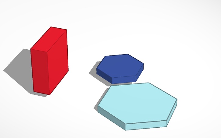 3d Design Hexagon Shelf Tinkercad