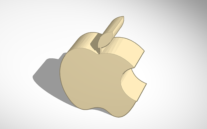 3D design Apple Logo - Tinkercad