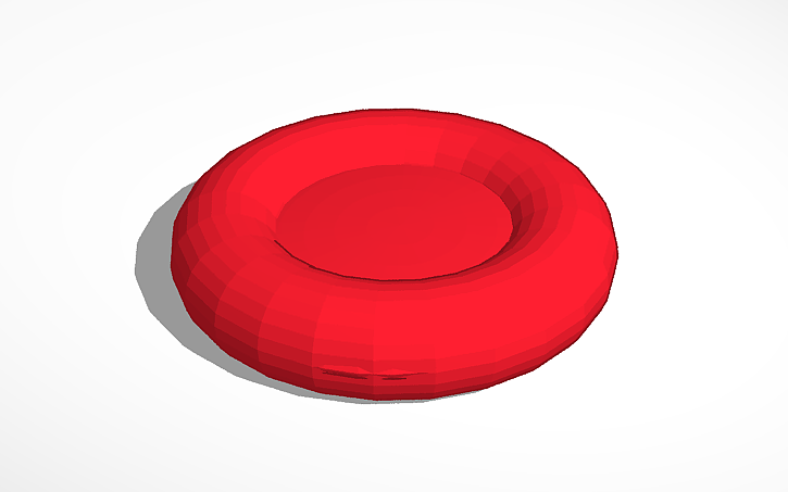 3D design Copy of red blood cell - Tinkercad