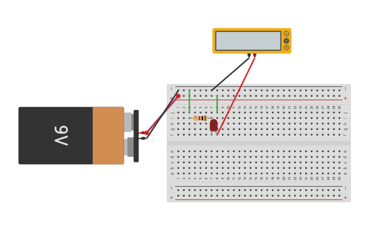 Circuit design Medir Tensões | Tinkercad