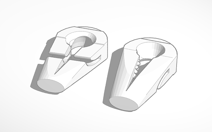 3D design rope-hook - Tinkercad