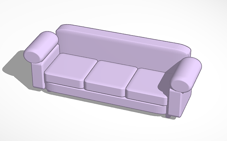 3D design sofa - Tinkercad