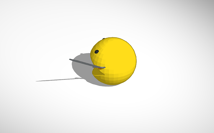 3D design pac man with sword | Tinkercad