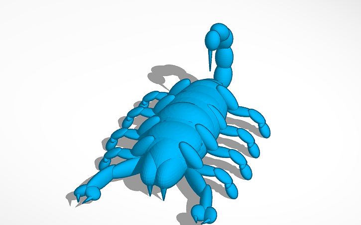3D design Scorpion - Tinkercad