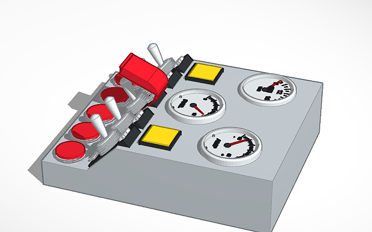3D design Flight Sim Panel - Tinkercad