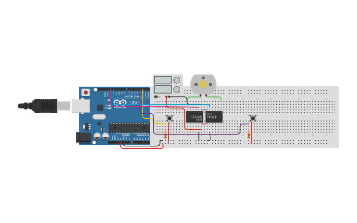 Circuit design PC2 - 1 - Tinkercad
