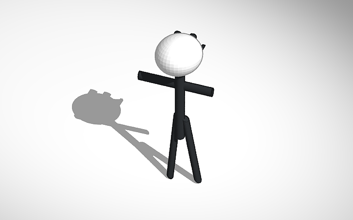 3D design Literal stickman :) | Tinkercad