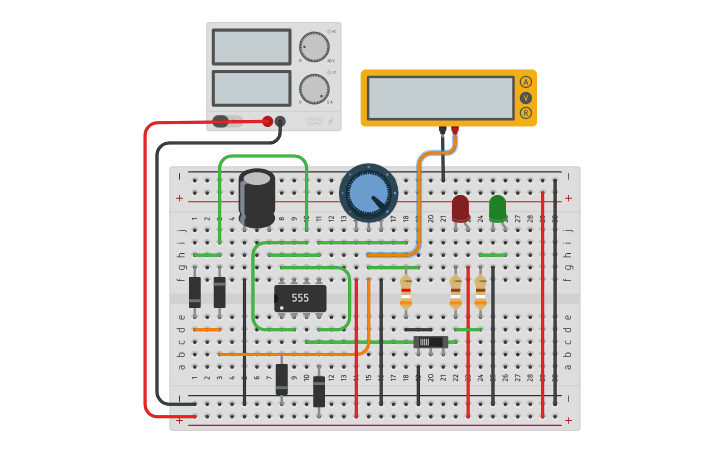 Circuit design Circuito 555 - Tinkercad