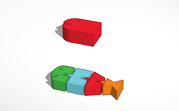 3D design Flexi pez / Flexi fish / @igortekno - Tinkercad
