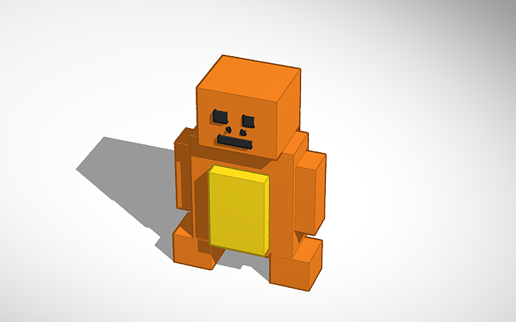 3D design Charmander - Tinkercad