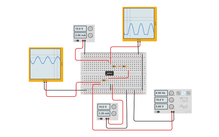 Circuit design Lab02 SSM - Inversor | Tinkercad