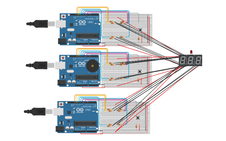 Circuit Design Проект Таймер Tinkercad