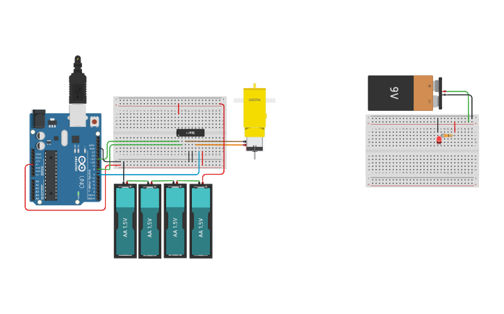 Circuit design Copy of Acionamento Motor CC - Tinkercad