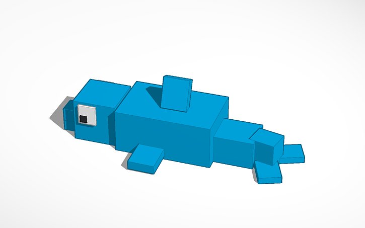 3D design delfin - Tinkercad