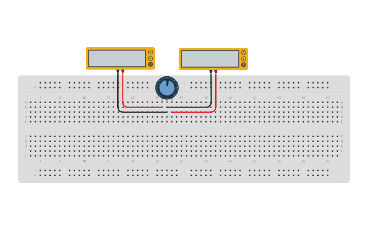 Circuit design Ejercicio 4: Potenciometro - Tinkercad