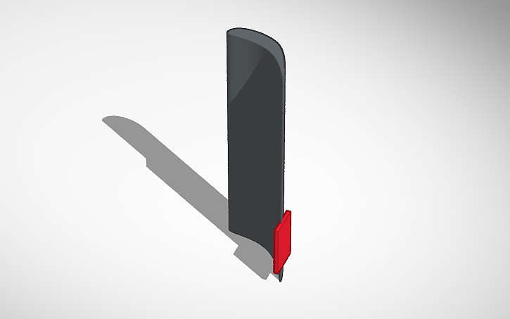 3D design Airfoil 1 - Tinkercad