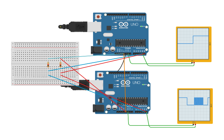 Circuit design I2C - Tinkercad