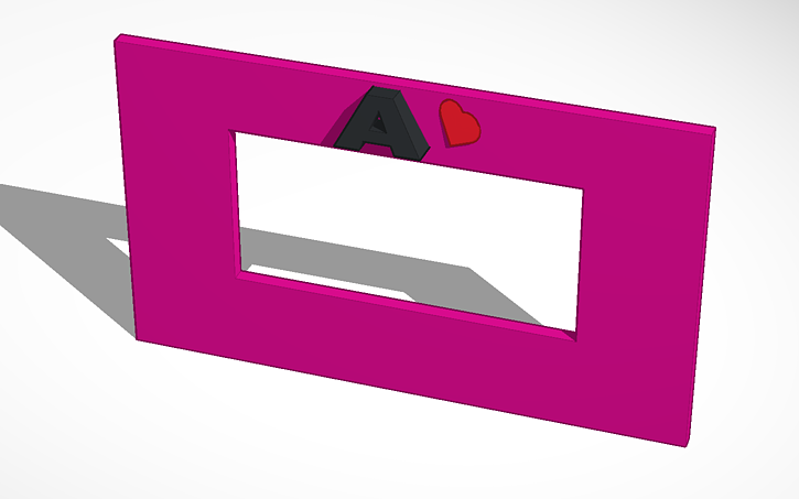 3D design Picture Frame - Tinkercad