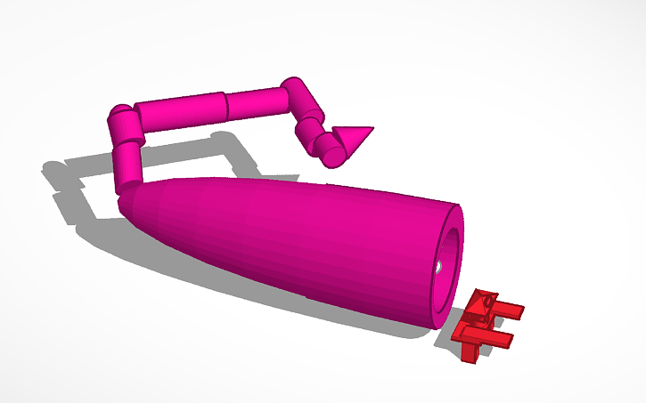 3D design tiny tale worm - Tinkercad