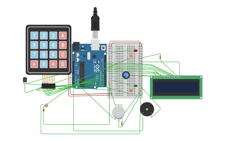Circuit Design Arduino Based Smart Home Tinkercad