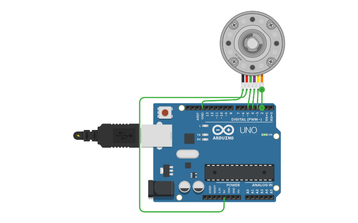 Circuit design Stepper - Tinkercad