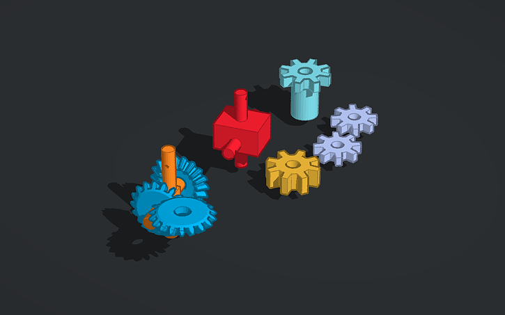 3d Design Vertical Gearbox Tinkercad