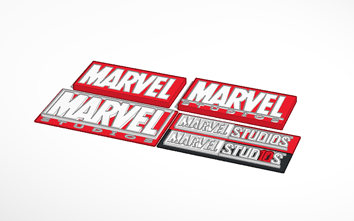 3D design Marvel Studios Logo History - Tinkercad
