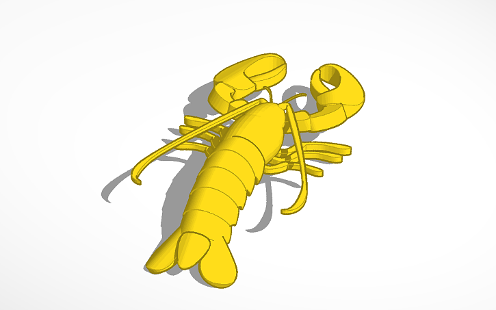 3D design lubster - Tinkercad