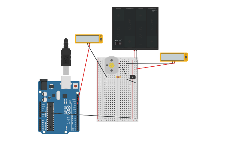 Circuit design BJT | Tinkercad